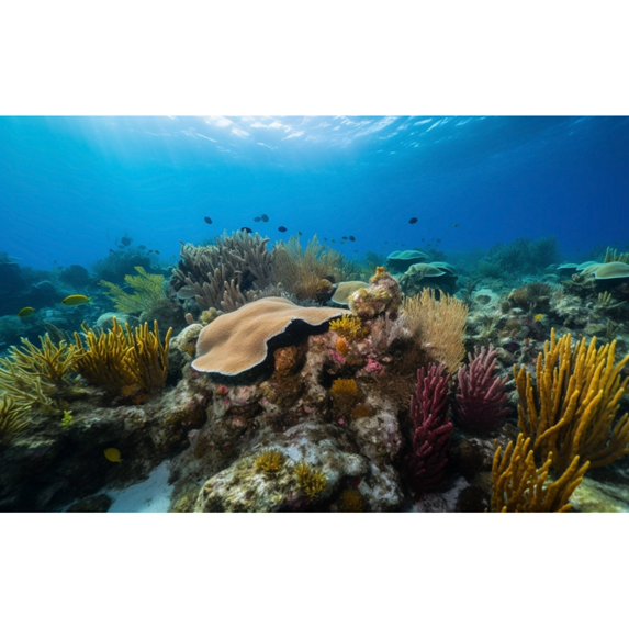 Underwater World Background Photography Undersea Sunlight Deep Blue ...