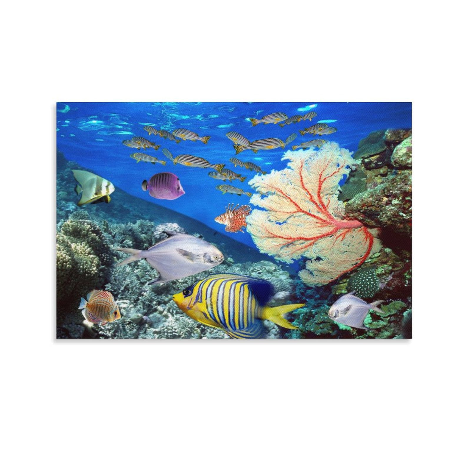 Underwater World Coral Reef Canvas Art Poster And Wall Art Picture ...