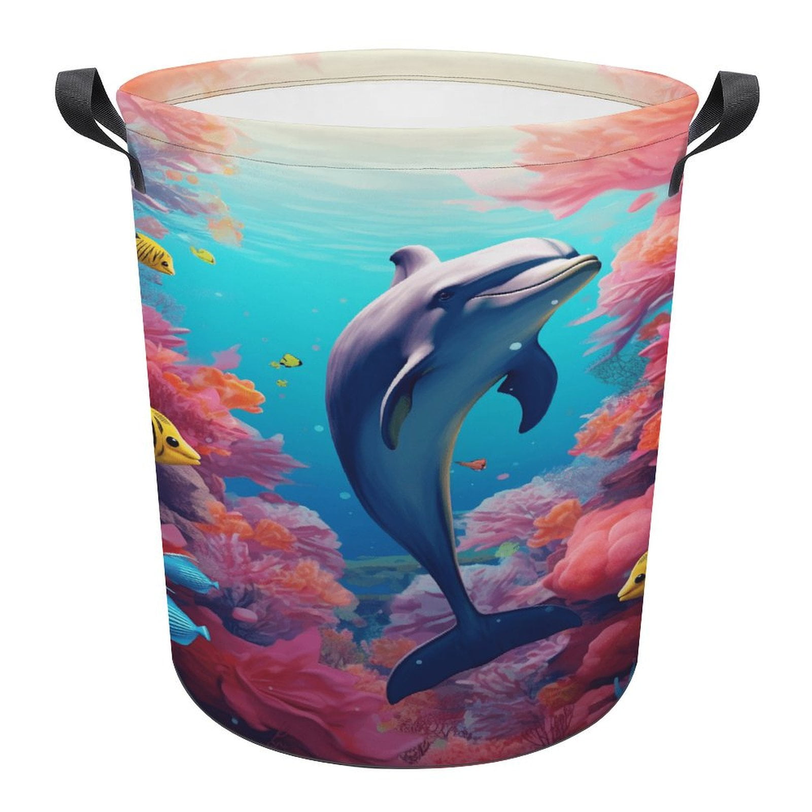Underwater World Folding Laundry Basket Storage Bin Large Hamper ...