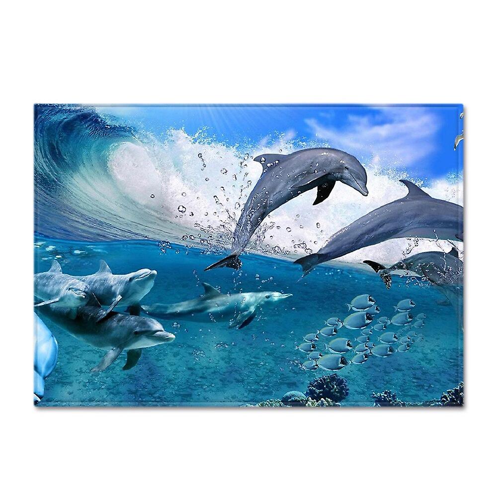 Underwater World Large Size Carpet Dolphin 3d Printed Kids Game Carpets ...