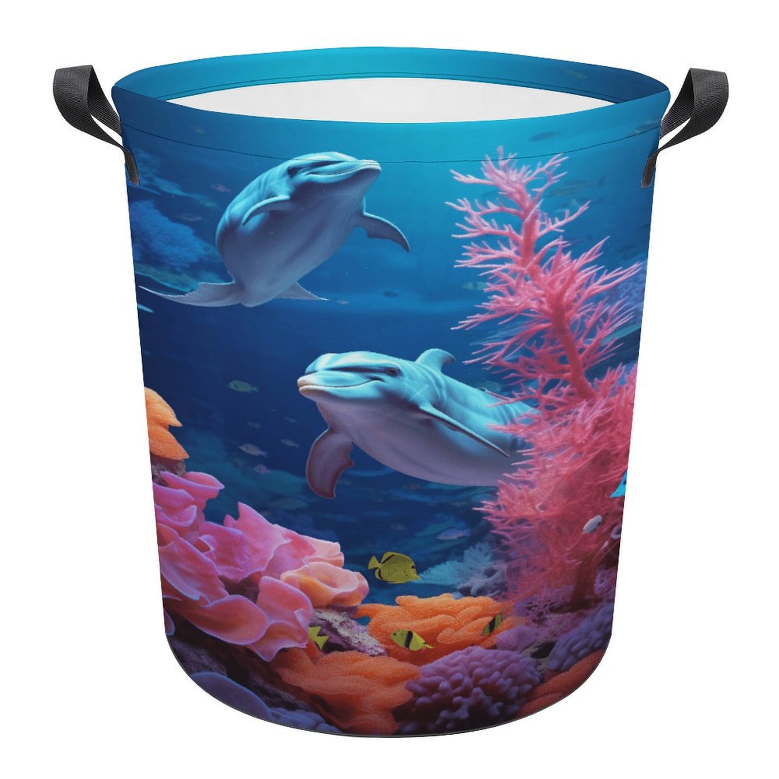 Underwater World Laundry Basket Foldable Physical Culture Clothes ...