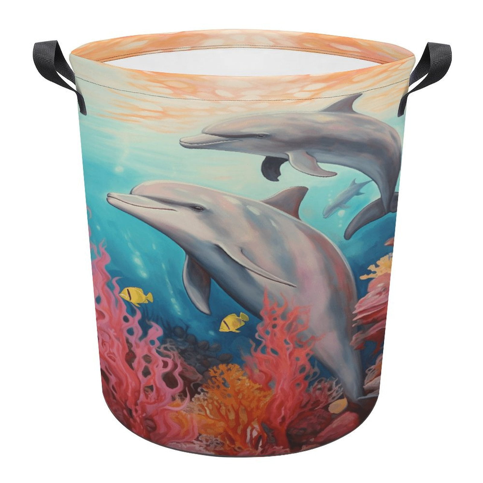 Underwater World Laundry Basket Foldable Physical Culture Clothes ...