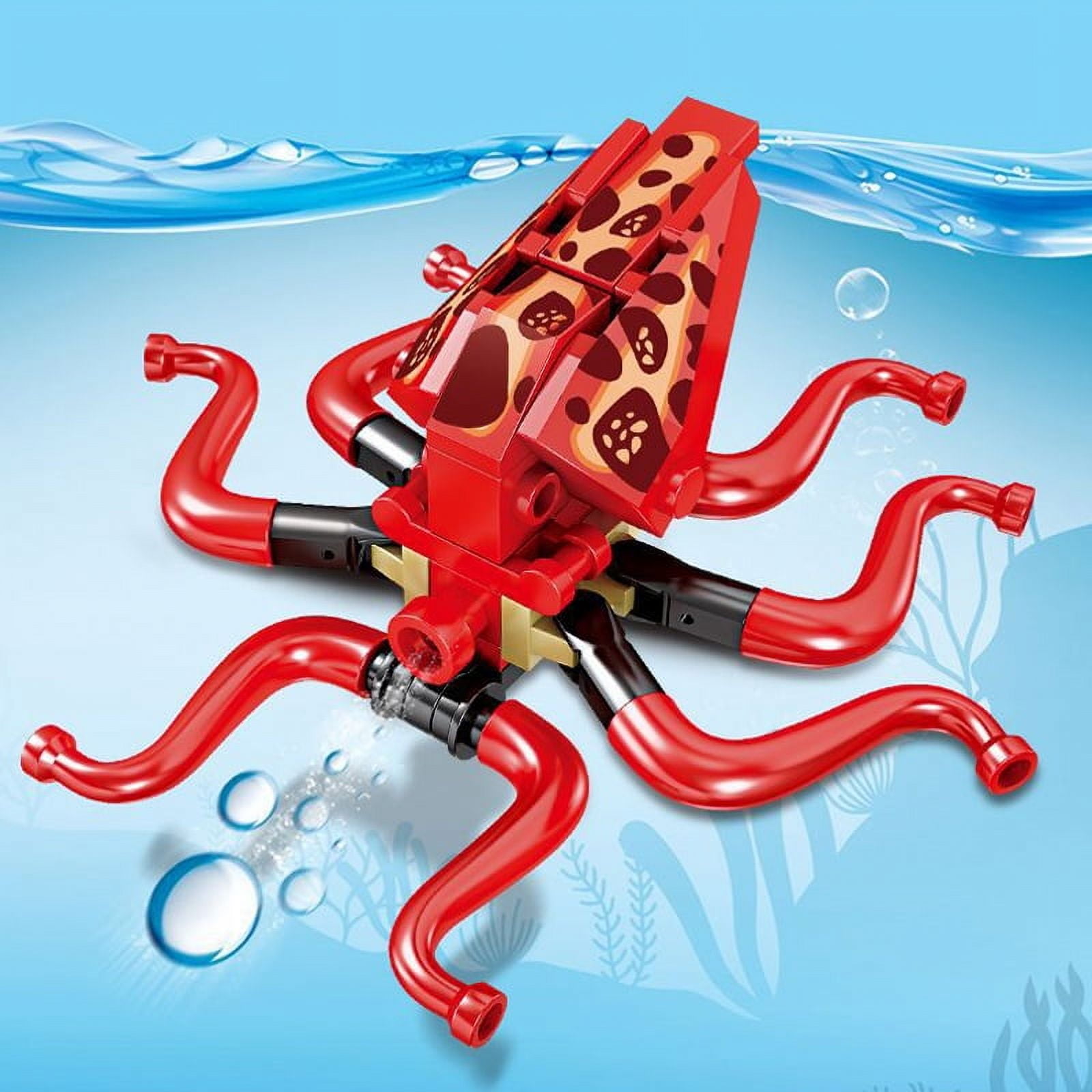 Underwater World Marine Animals Building Blocks Shark Crab Octopus ...