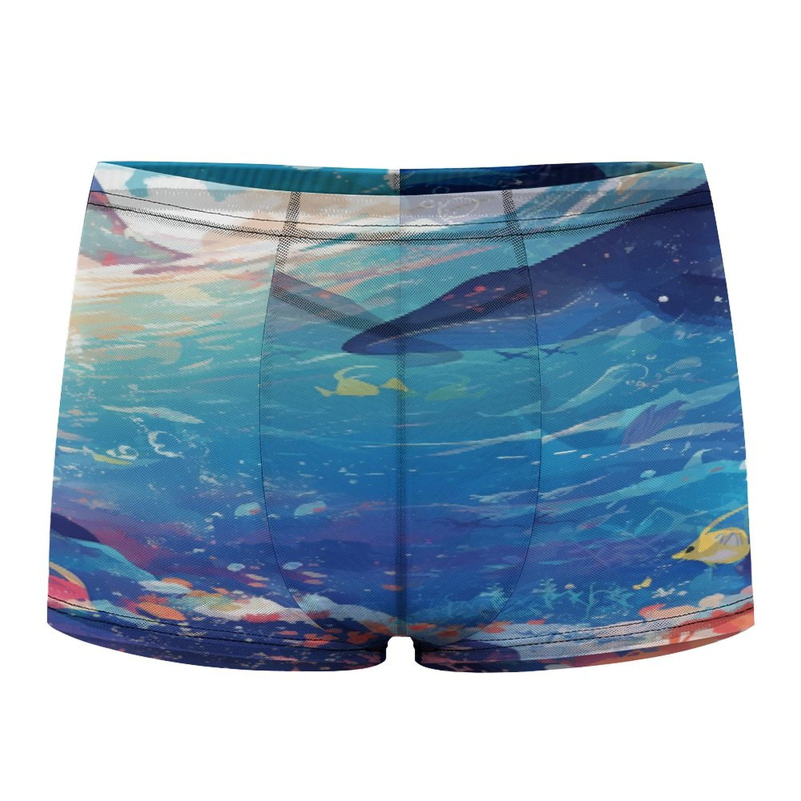 Underwater World Men's Mesh Boxer Briefs Cooling Breathable Sports ...