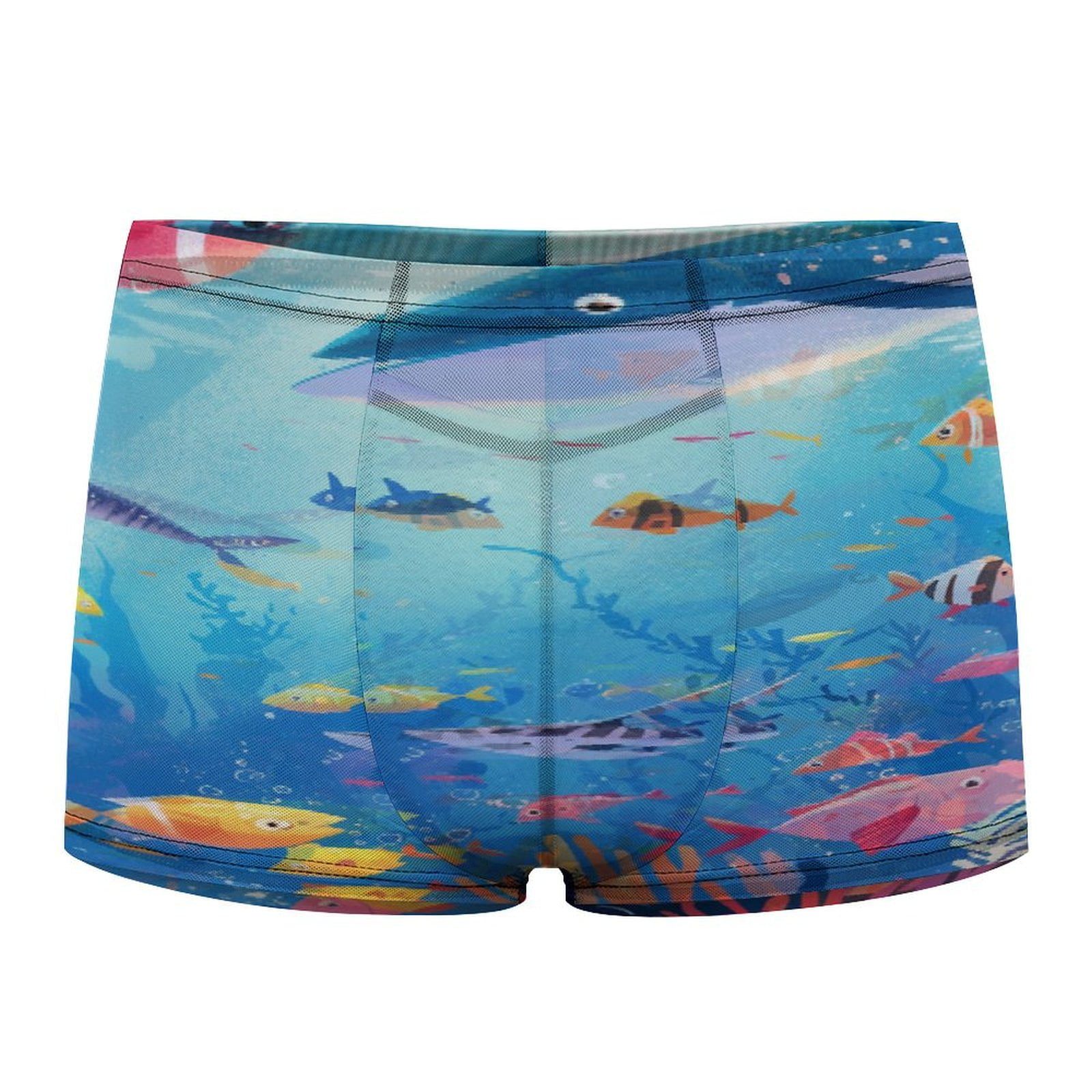 Underwater World Men's Mesh Boxer Briefs Cooling Breathable Sports ...