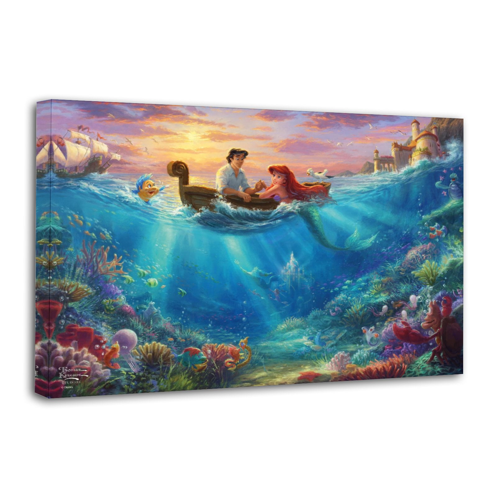 The Underwater World Mermaids Falling in Love Home Decor Poster Wall ...