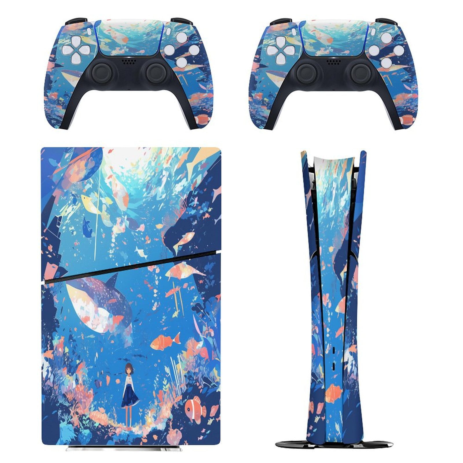 Underwater World PS5/PS5 Pro/PS5 Slim Digital Disc Skin Sticker For ...