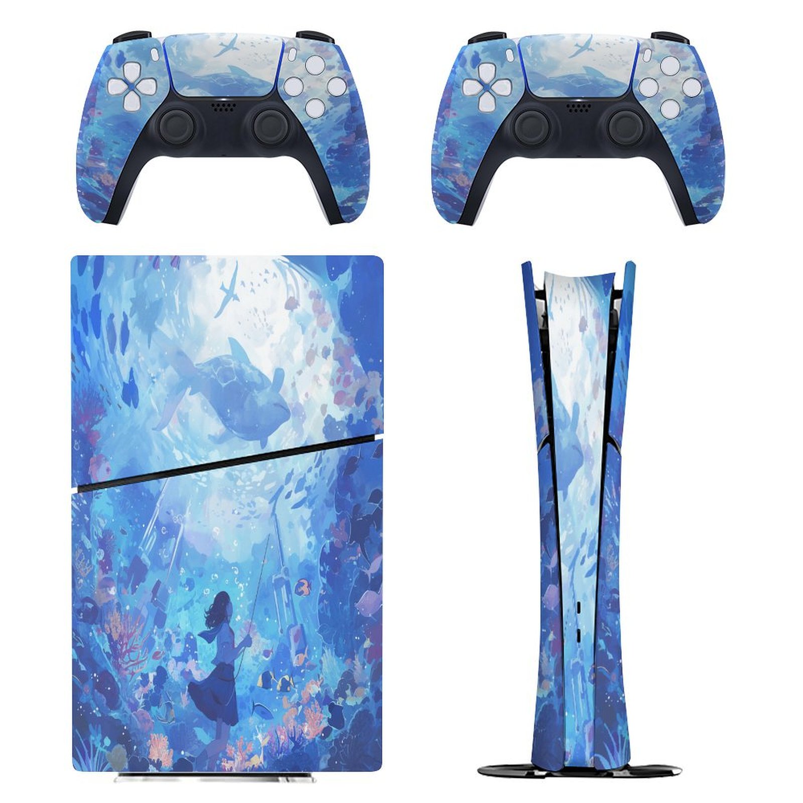 Underwater World PS5/PS5 Pro/PS5 Slim Digital Disc Skin Sticker For ...