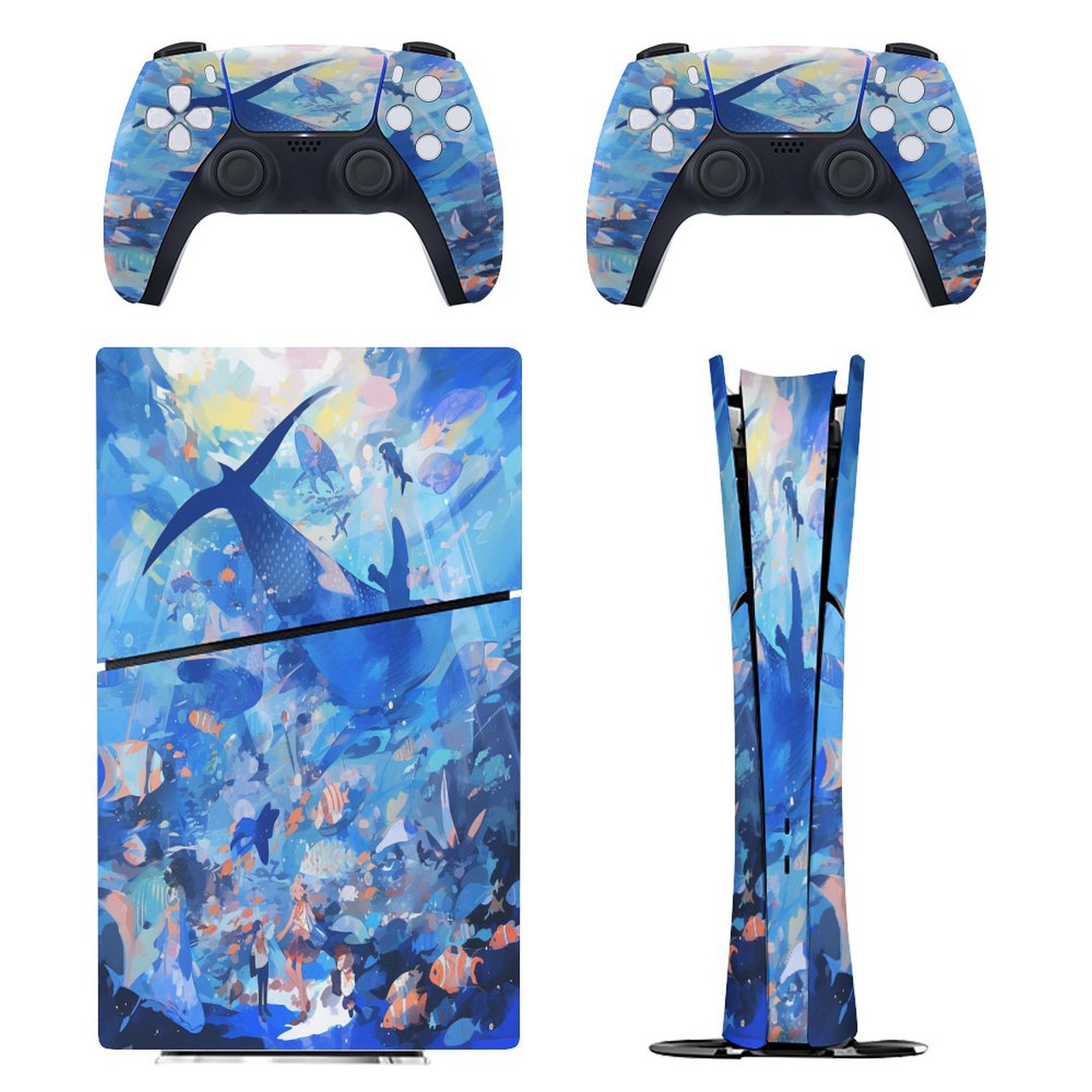 Underwater World PS5/PS5 Pro/PS5 Slim Digital Disc Skin Sticker For ...
