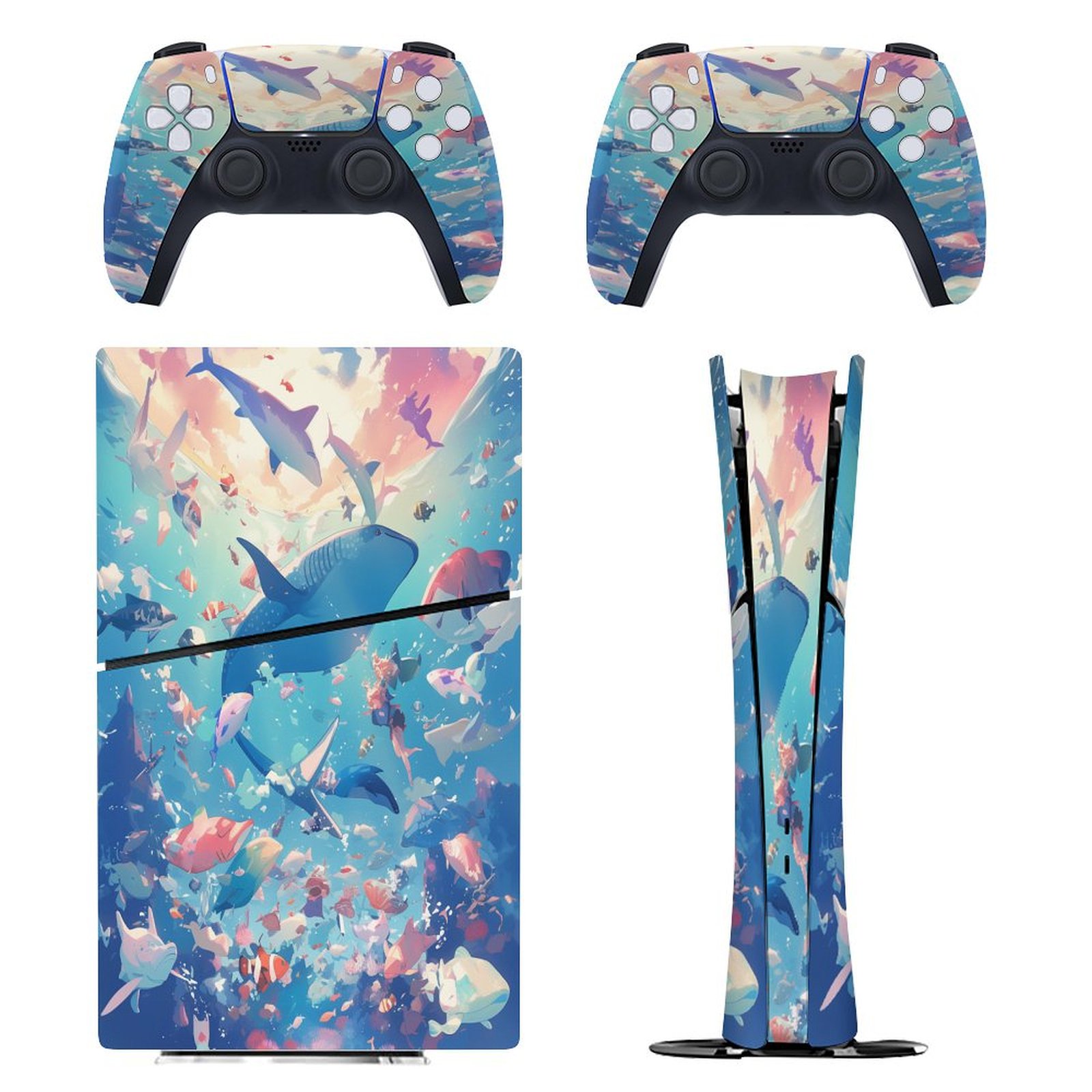 Underwater World PS5/PS5 Pro/PS5 Slim Digital Disc Skin Sticker For ...