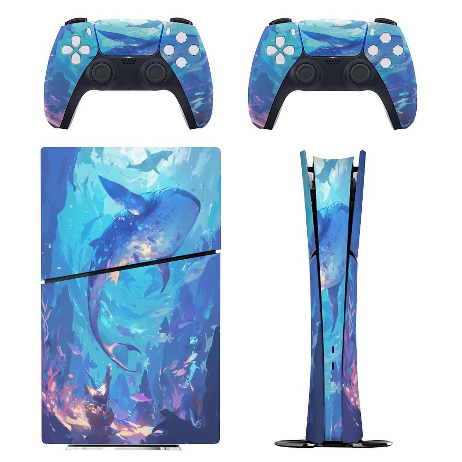 Underwater World PS5/PS5 Pro/PS5 Slim Digital Disc Skin Sticker For ...