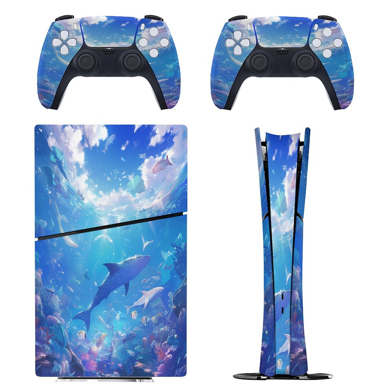 Underwater World PS5/PS5 Pro/PS5 Slim Digital Disc Skin Sticker For ...