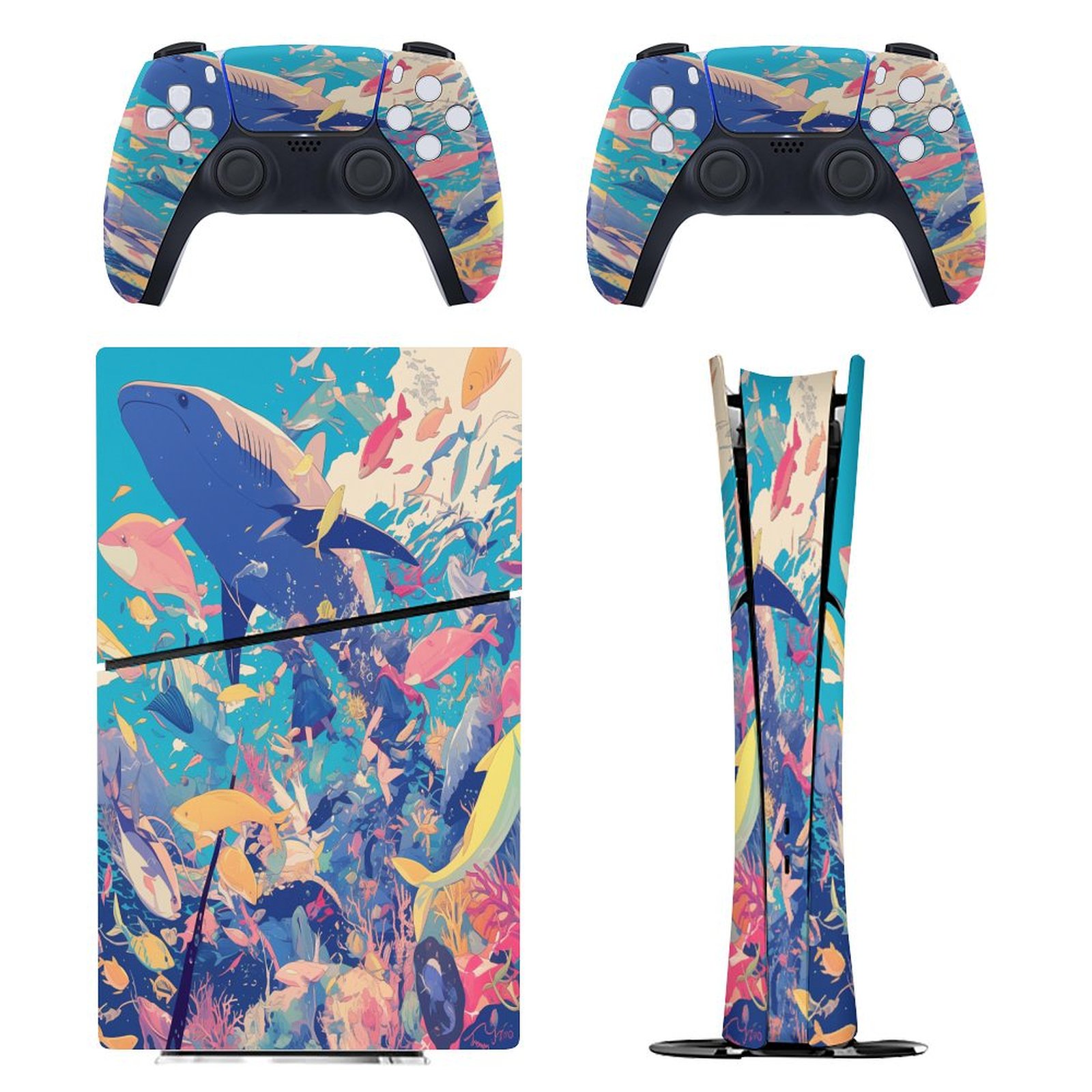Underwater World PS5/PS5 Pro/PS5 Slim Digital Disc Skin Sticker For ...