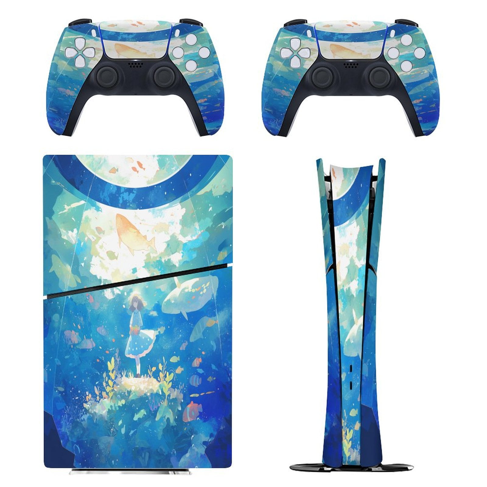 Underwater World PS5/PS5 Pro/PS5 Slim Digital Disc Skin Sticker For ...