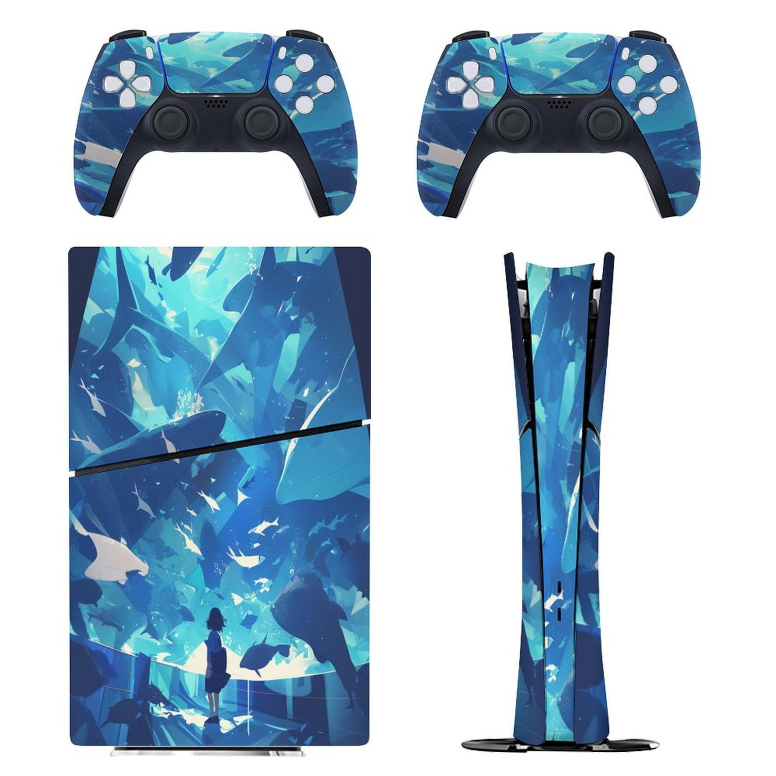 Underwater World PS5/PS5 Pro/PS5 Slim Digital Disc Skin Sticker For ...