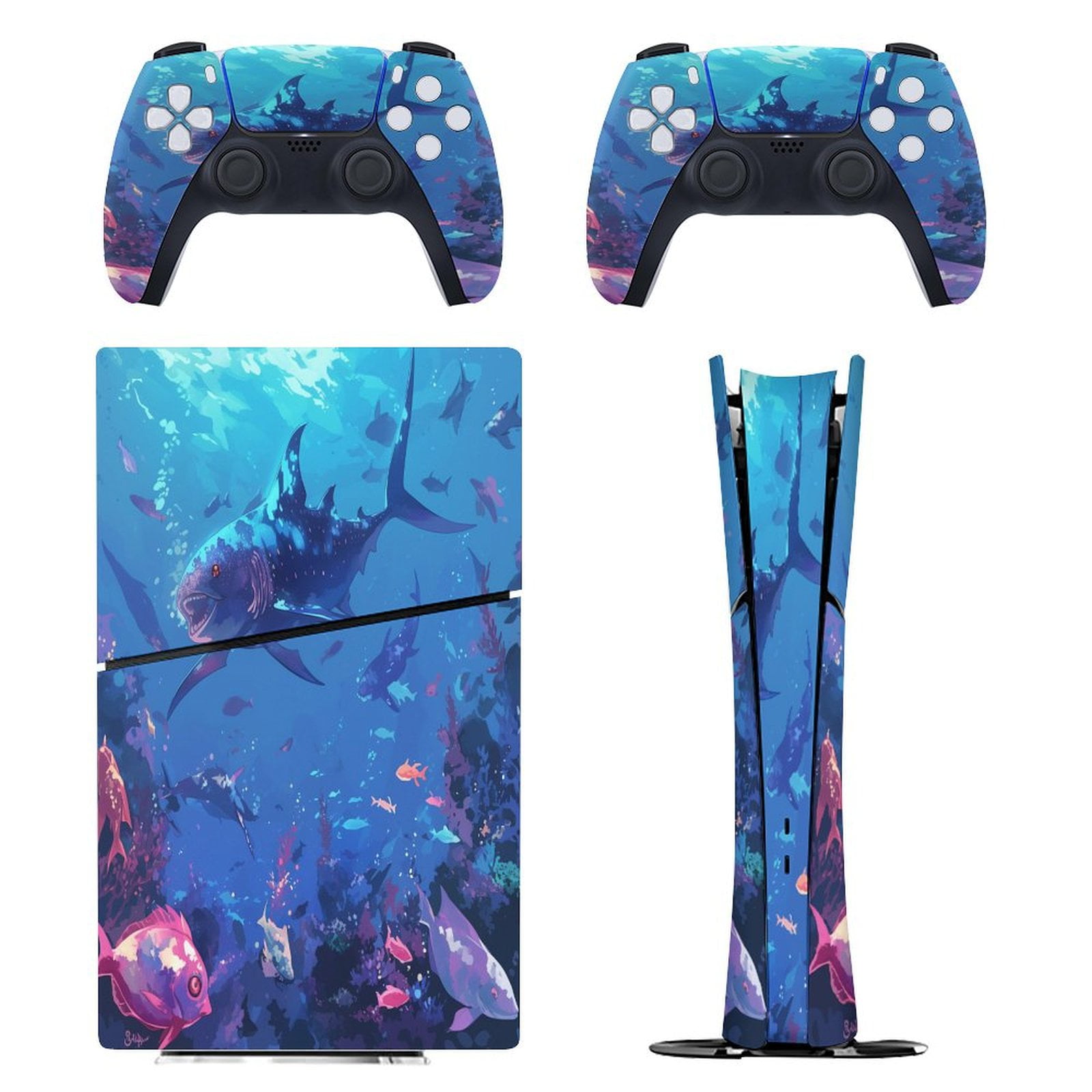 Underwater World PS5/PS5 Pro/PS5 Slim Digital Disc Skin Sticker For ...