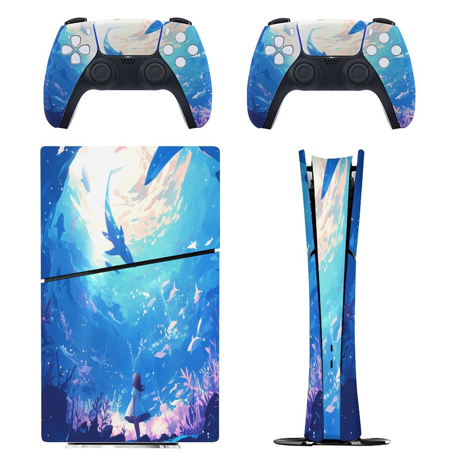 Underwater World PS5/PS5 Pro/PS5 Slim Digital Disc Skin Sticker For ...