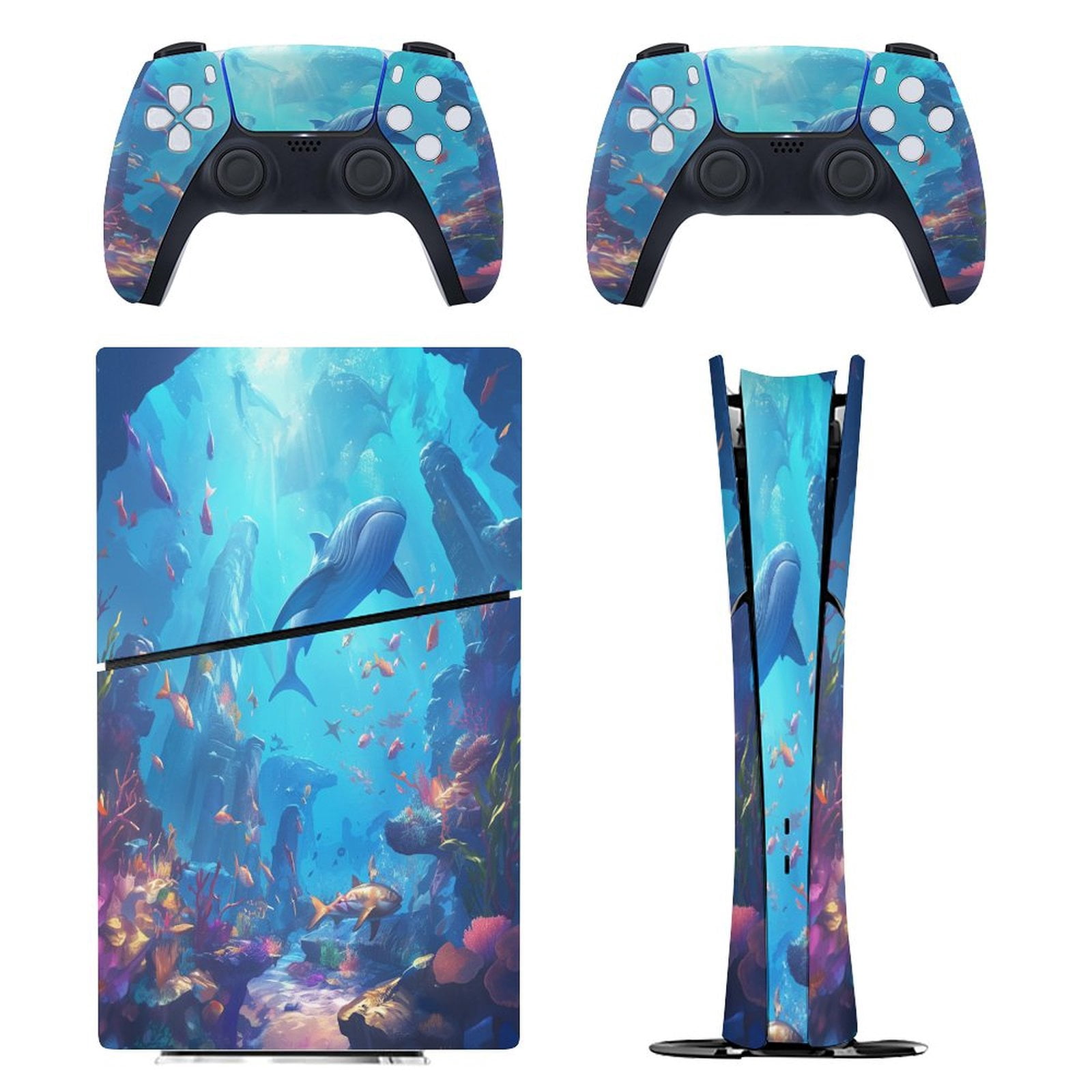 Underwater World PS5/PS5 Pro/PS5 Slim Digital Disc Skin Sticker For ...