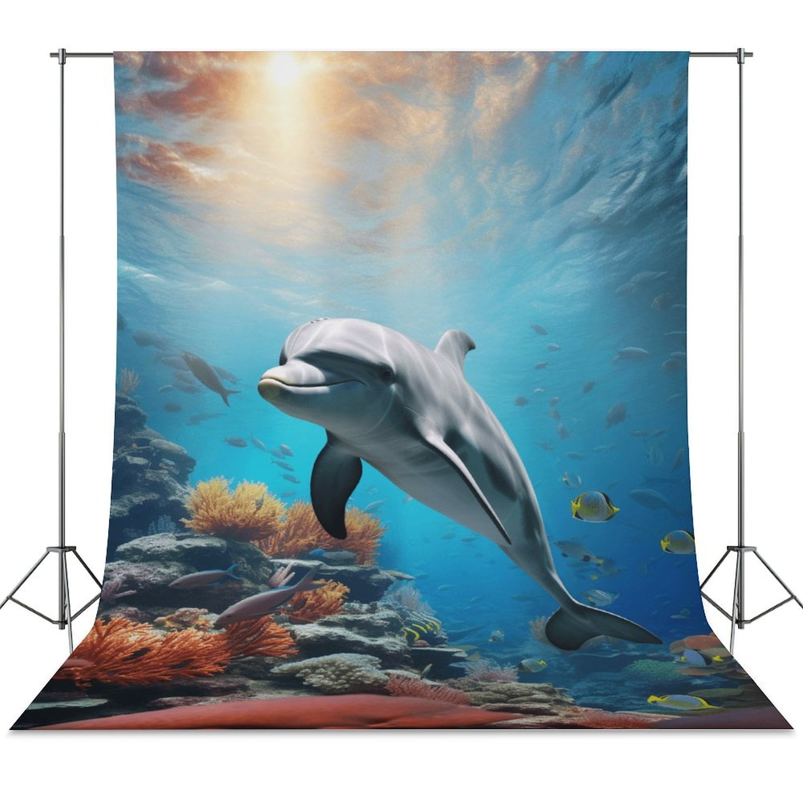 Underwater World Party Backdrop Birthday Decoration Backgrounds for ...