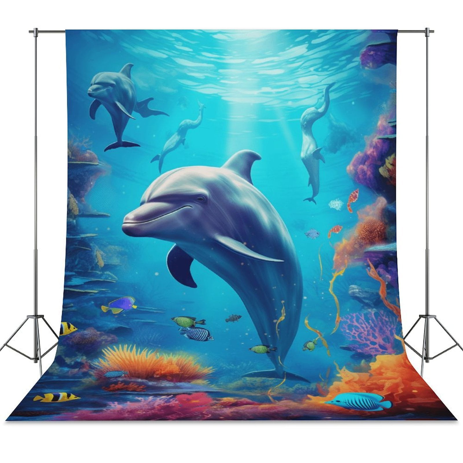 Underwater World Party Backdrop Birthday Decoration Backgrounds for ...