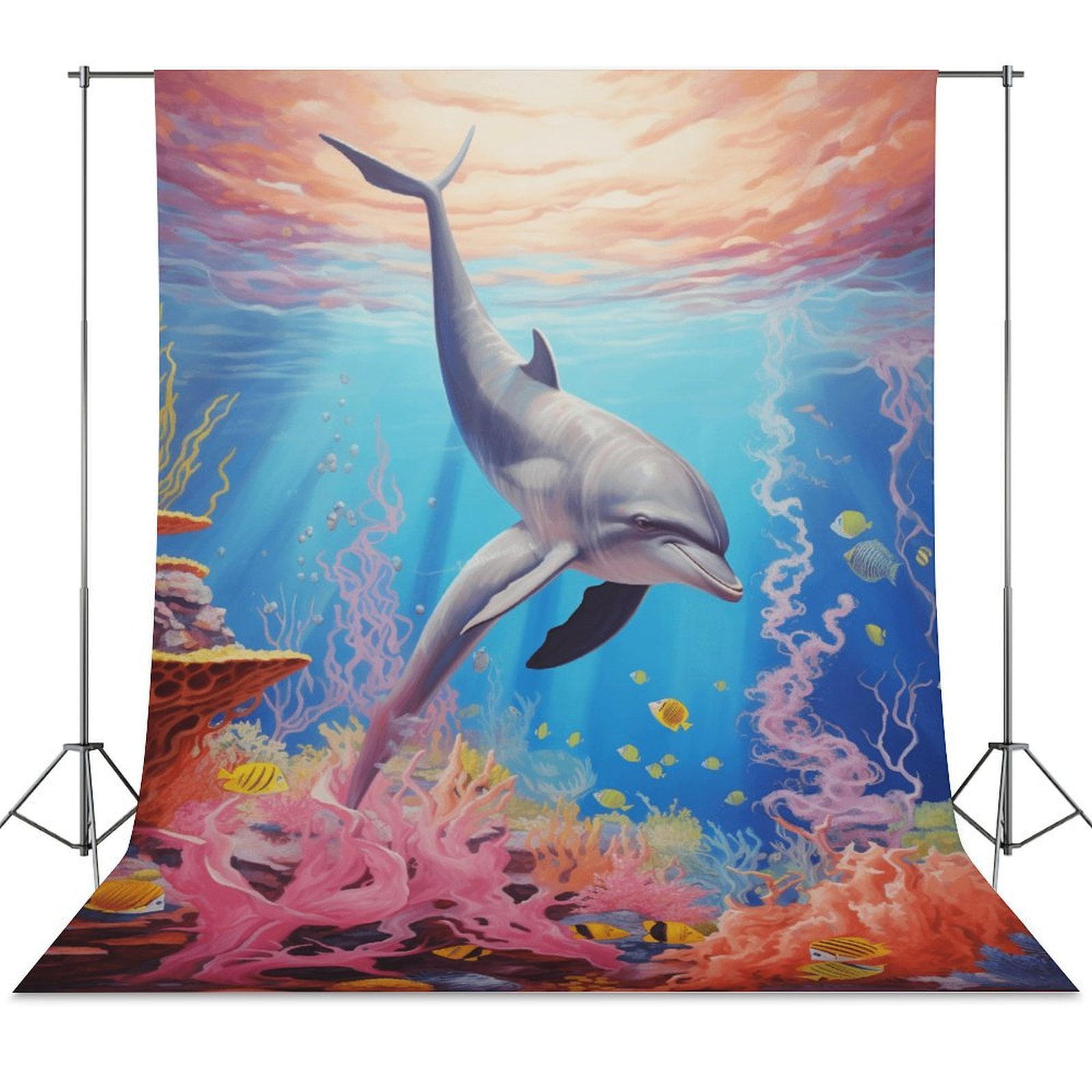 Underwater World Party Backdrop Birthday Decoration Backgrounds for ...