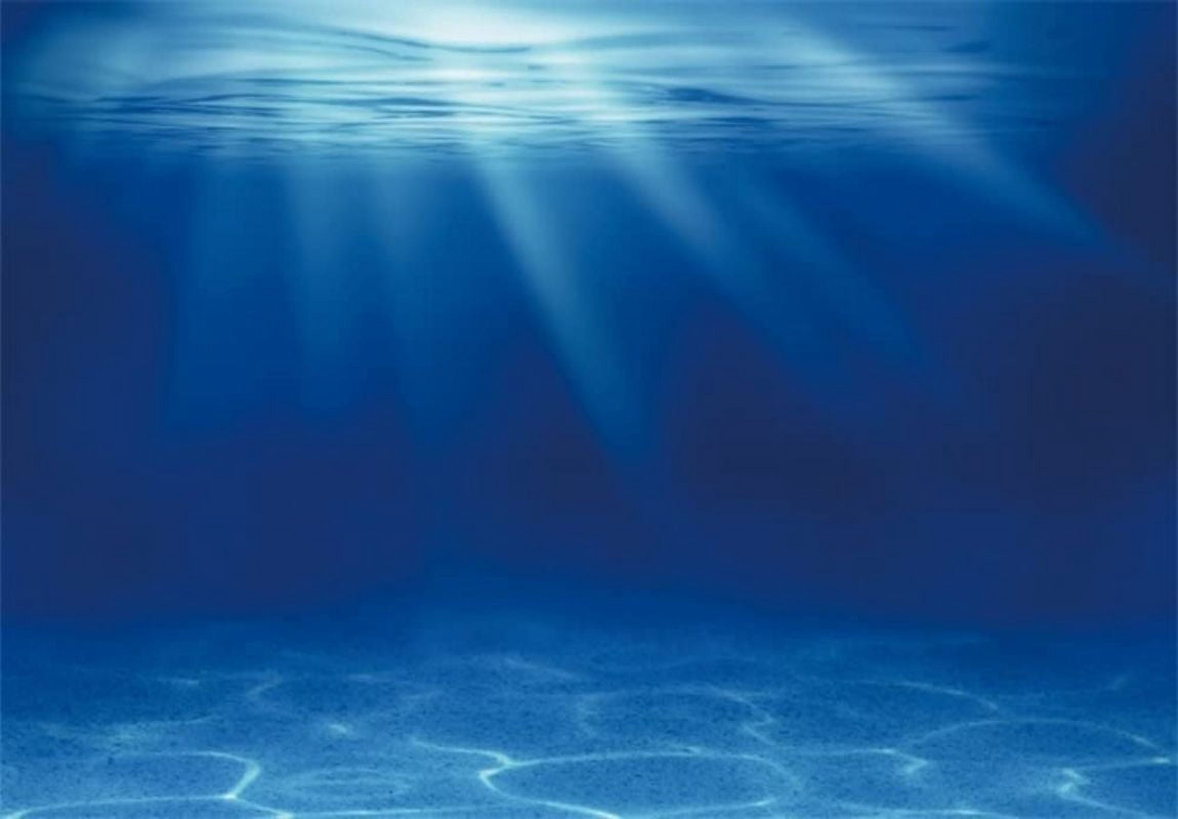 Underwater World Sunlight Backdrop Deep Blue Water Aquarium Photography ...