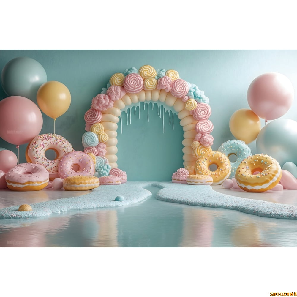 Underwater World Theme Birthday Party rations Backdrop Shell Arch ...