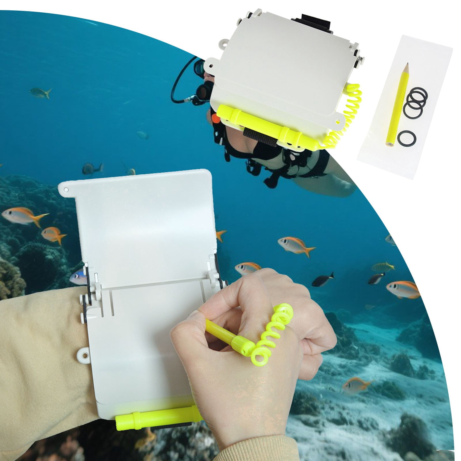 Underwater Wrist Writing Board Glowing Dive Communication Tool for ...