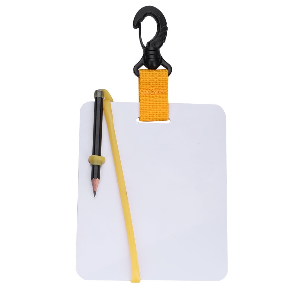 Underwater Writing Slate Board with Swivel Clip and Pencil for Water ...