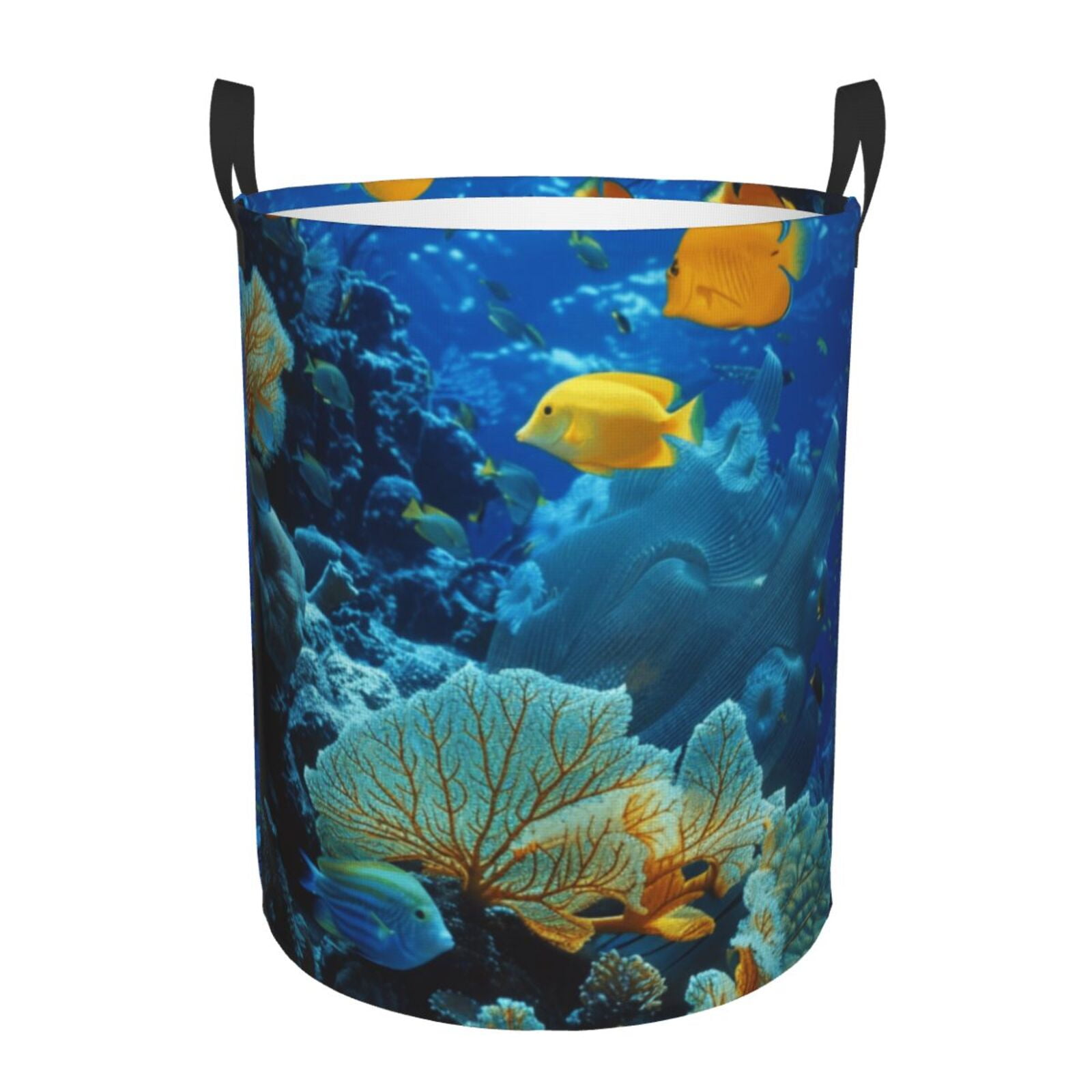 Underwater close-up Circular Gift - Dirty Clothes Storage Bucket Gift ...