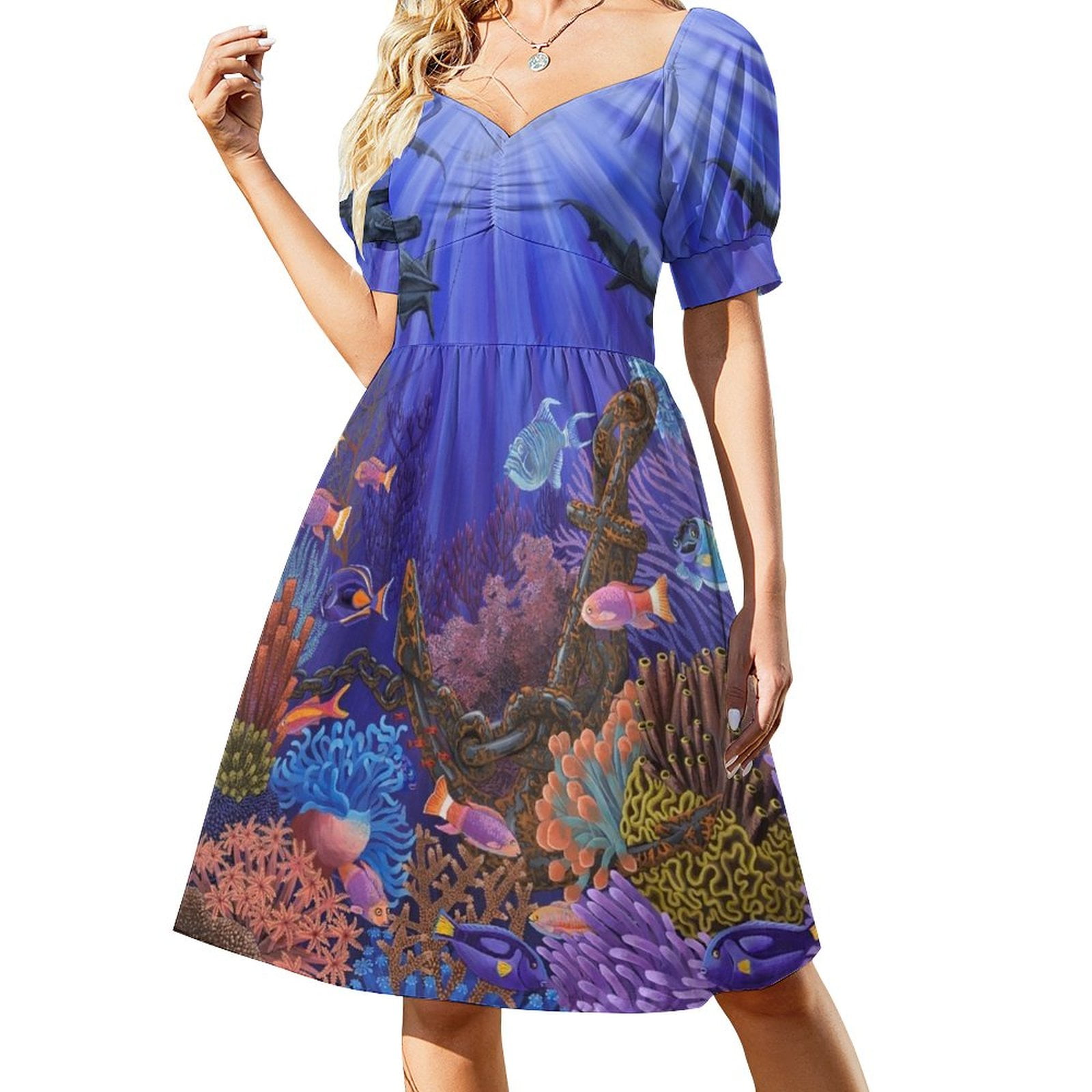 Underwater coral reef Dress summer dresses women 2025 Women's dress ...