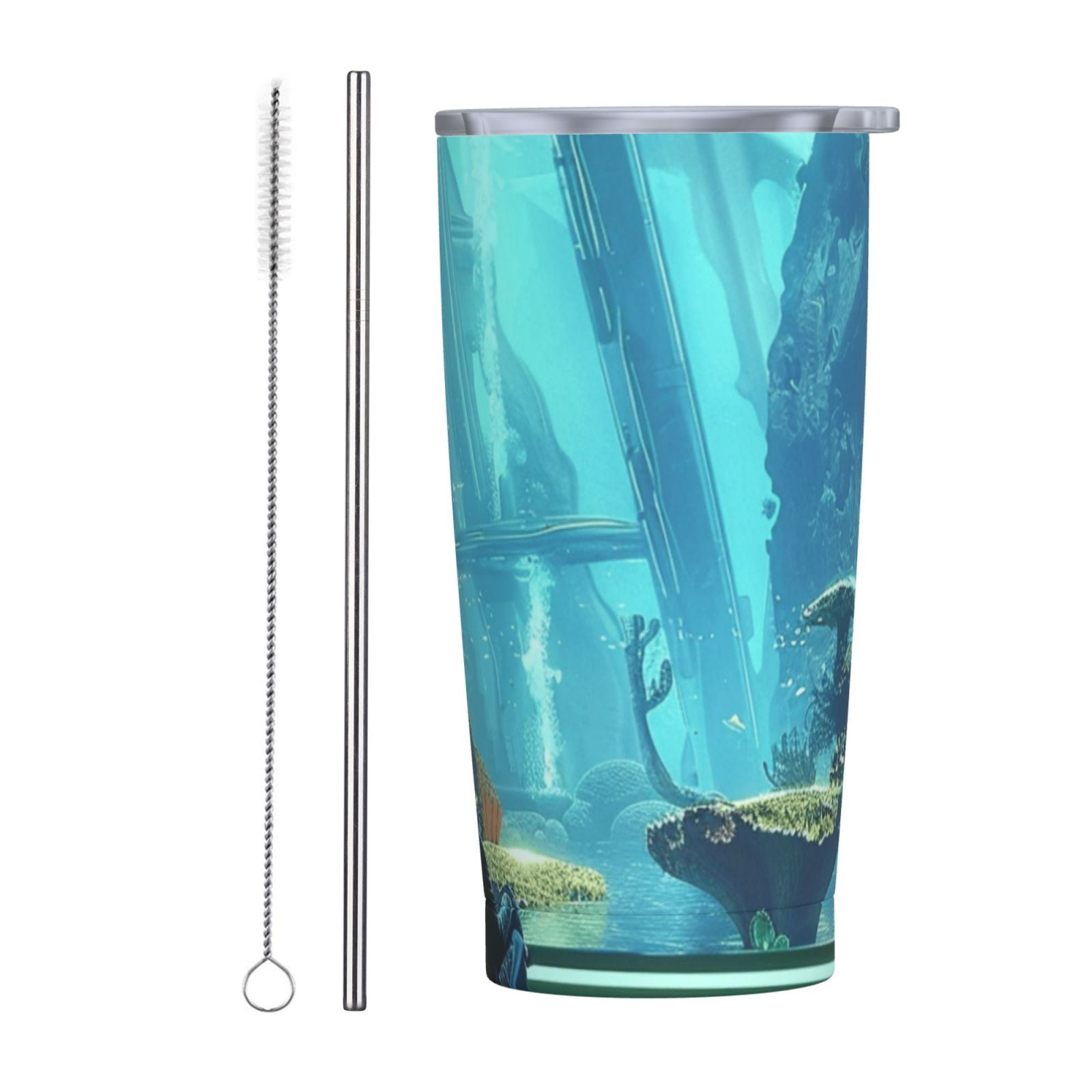 Underwater observation chamber 20 oz insulated cup, stainless steel ...