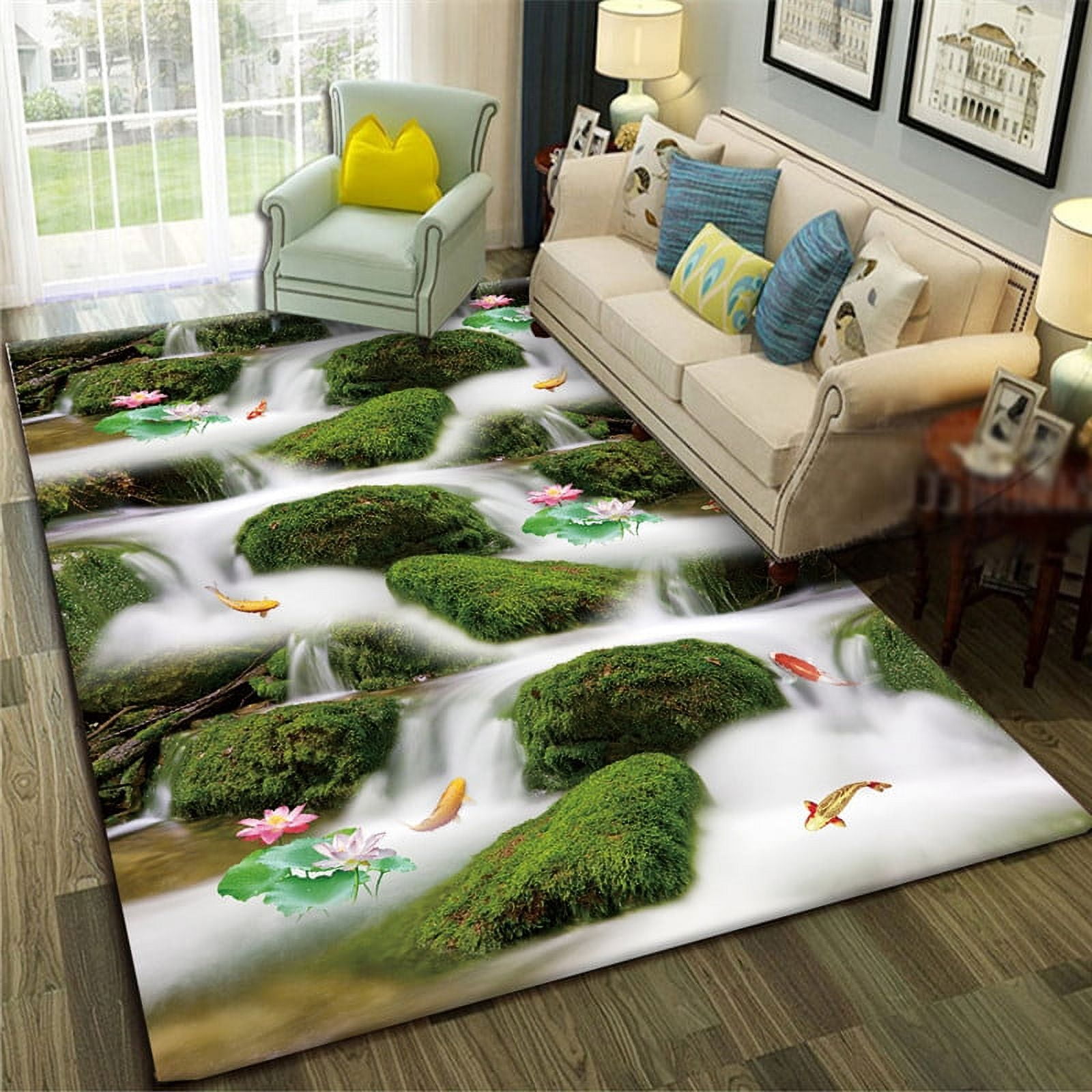 Underwater world pattern 3D printing Carpets for living room bedroom ...