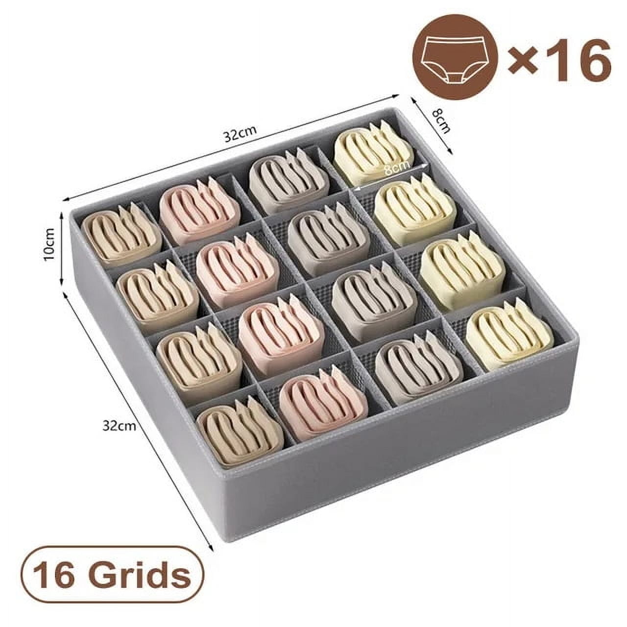 Underwear Organizer Bra Storage Box Panties Socks Storage Boxes Bedroom ...