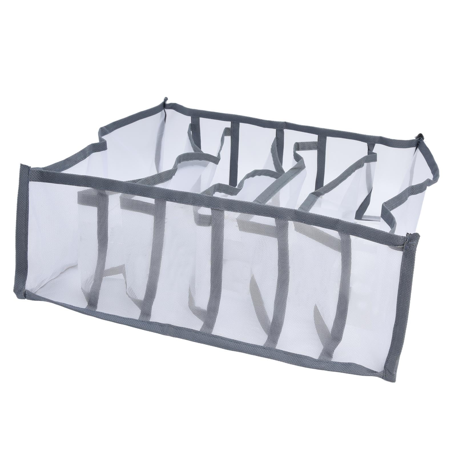 Underwear Organizer Mesh Foldable Breathable Multi Cells Socks Storage ...