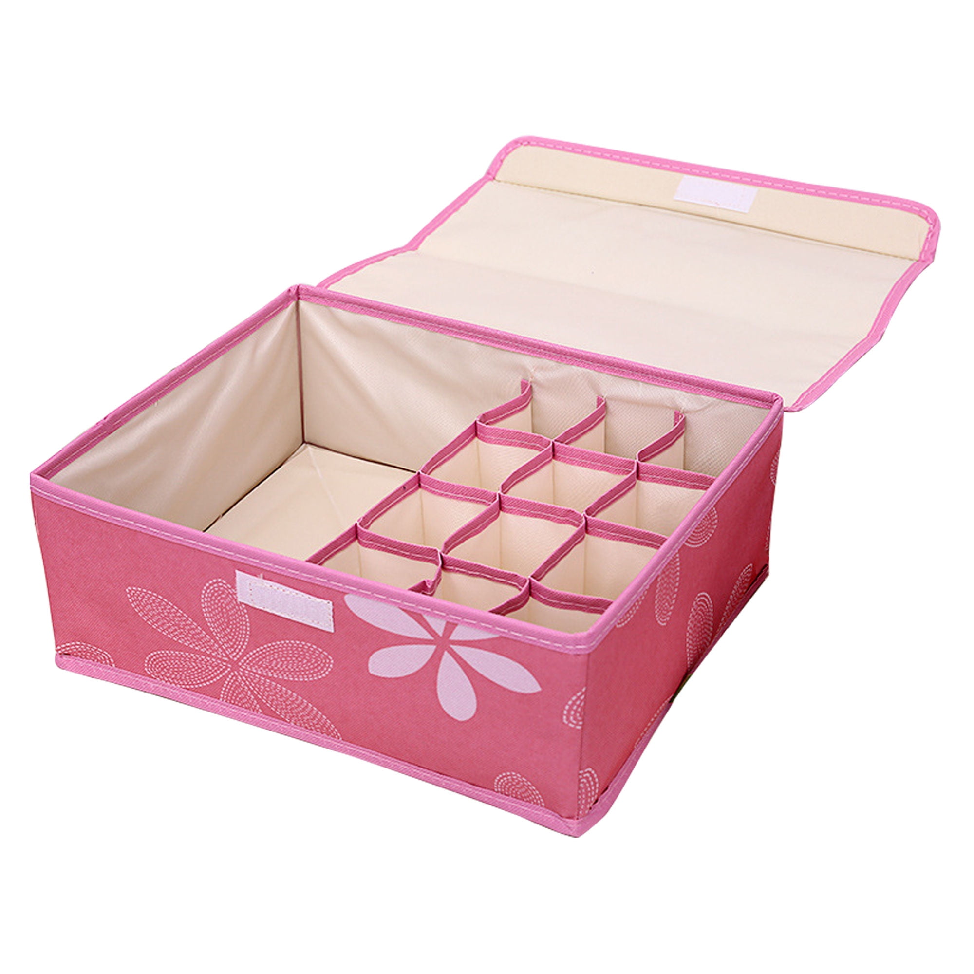 Underwear Organizer With Lid Foldable Closet Storage Boxes For Bra ...