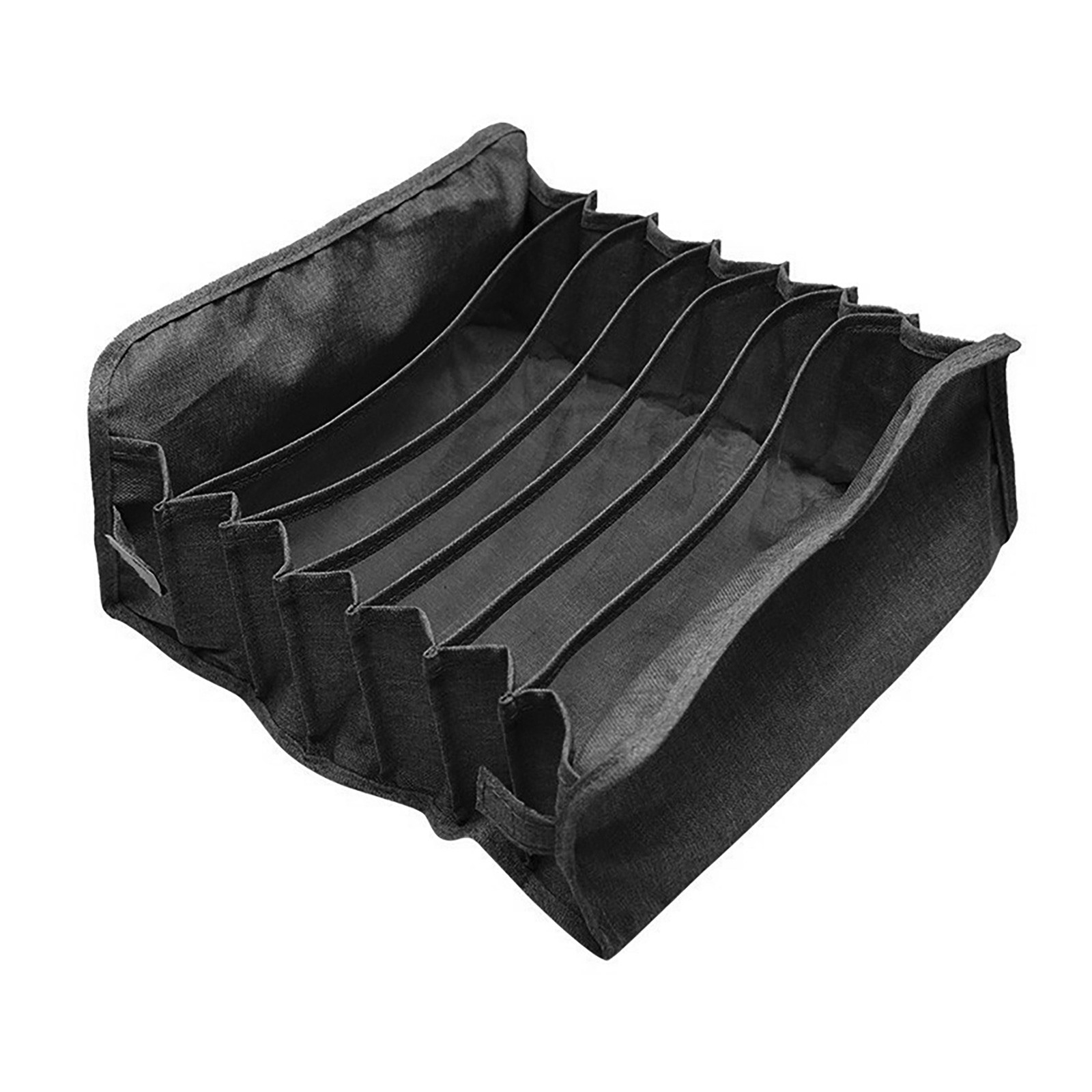 Underwear Storage Box, 1-Piece Compartments, Fabric Dividers + Clear ...