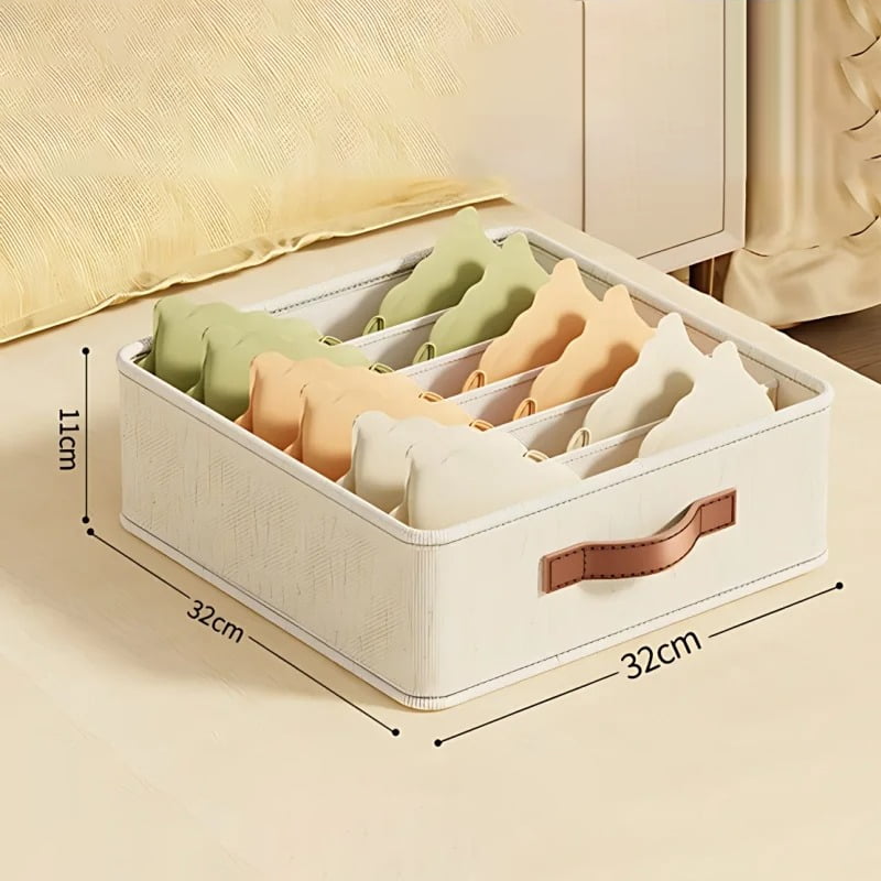 Underwear Storage Box Foldable Underwear Sock Organiser Multifunctional ...
