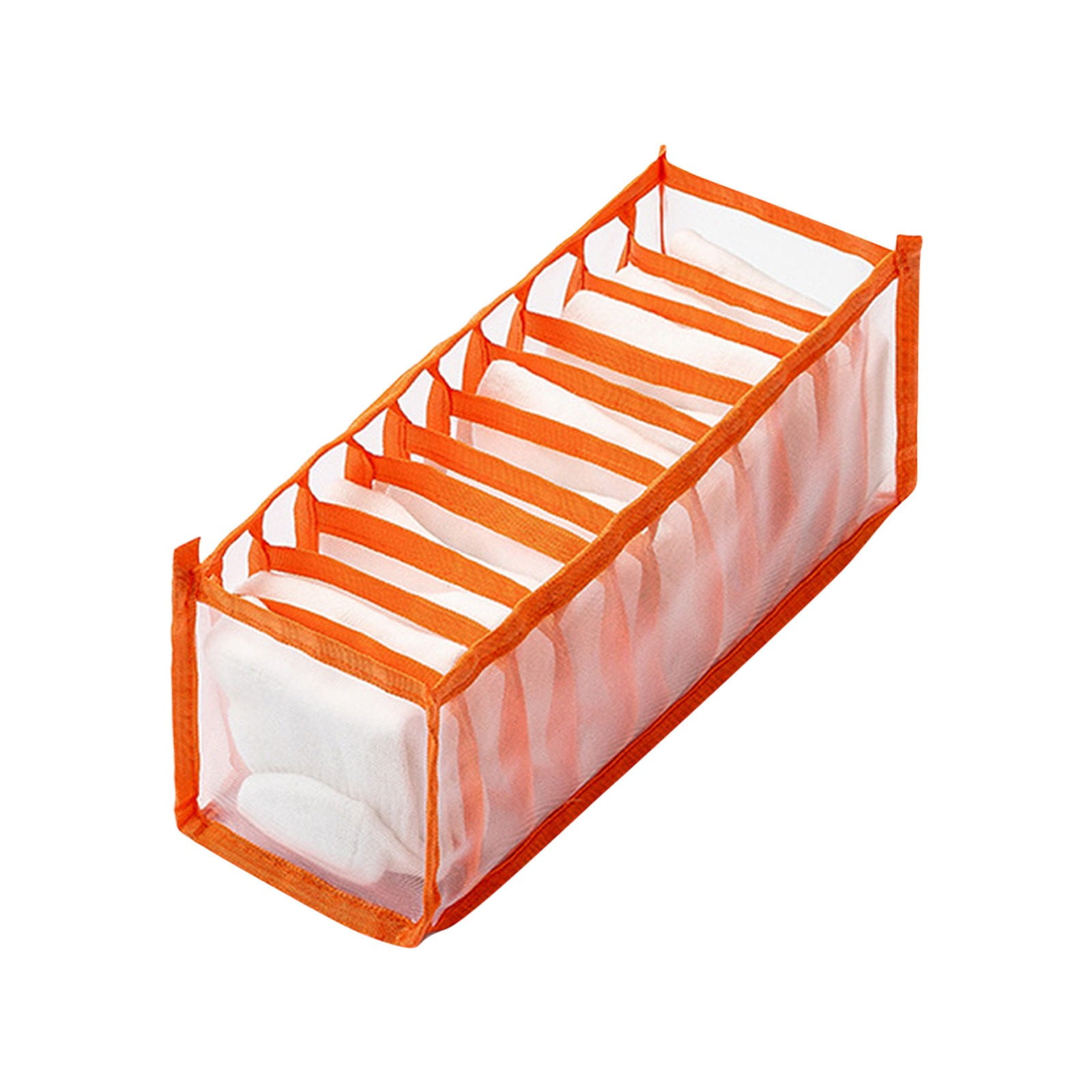 Underwear Storage Box with Compartments Socks Bra Underpants Organizer ...