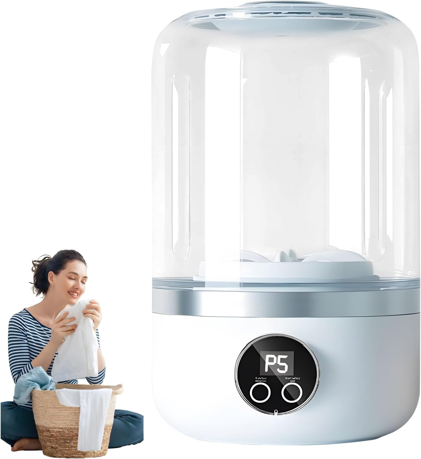 Underwear Washer, Portable Rechargeable Mini Ultrasonic Washing Machine ...