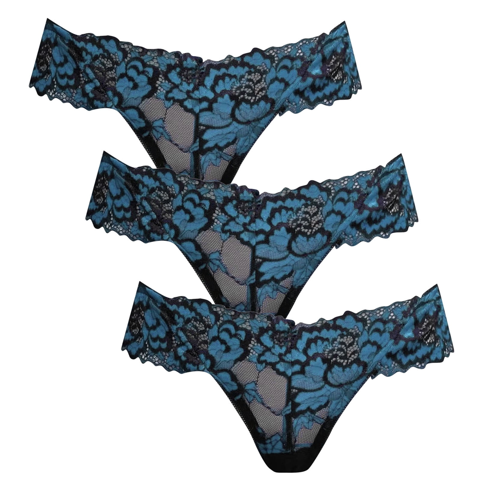 Underwear Women Cute Lace Sexy Triangle Seamless Low Waisted Midriff ...