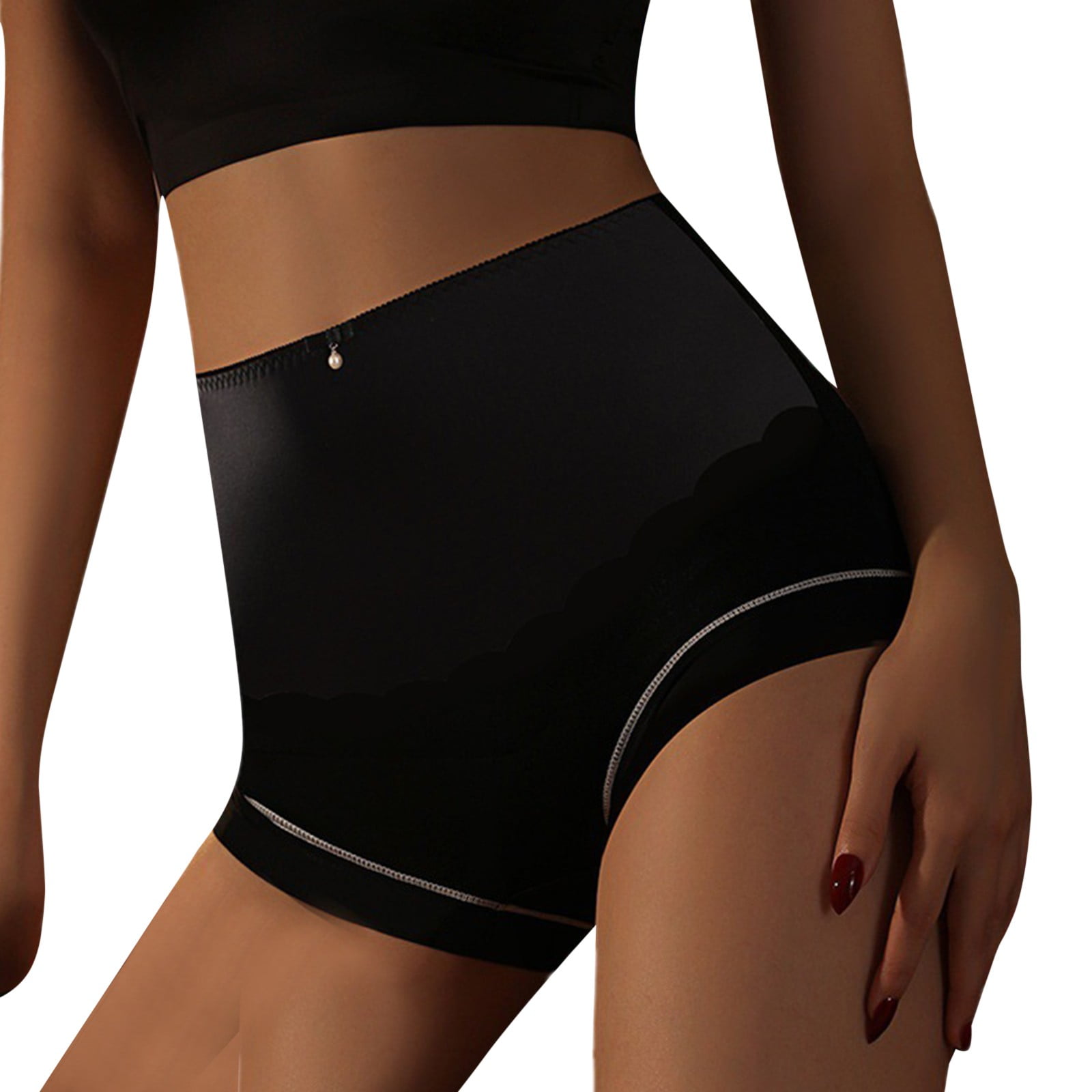 Underwear Women Pack Leopard Print High Waist Belly Lift Plus Size