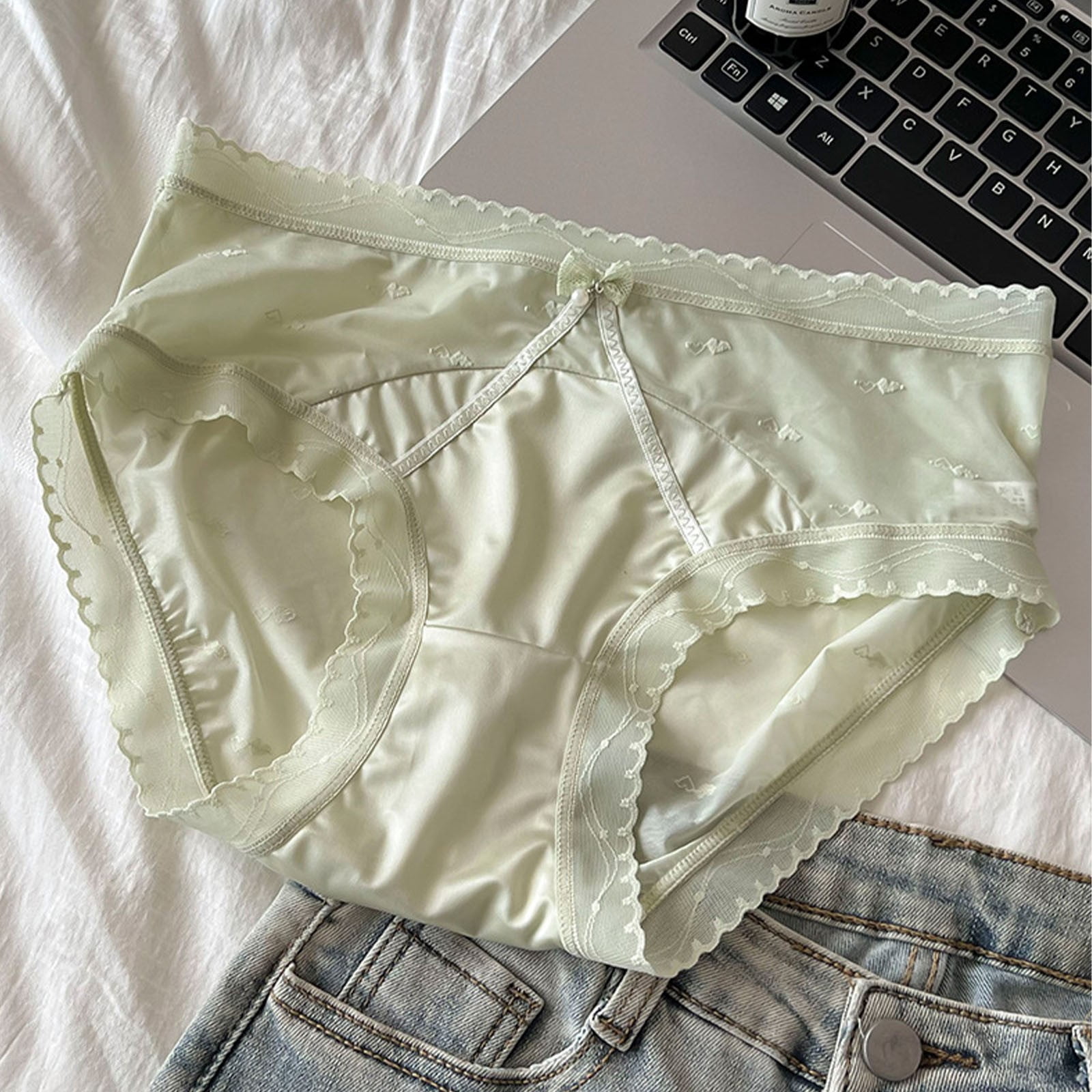 Underwear Women Plus Size, Women's Lace Abdomen Mid-rise Waist And Hip ...