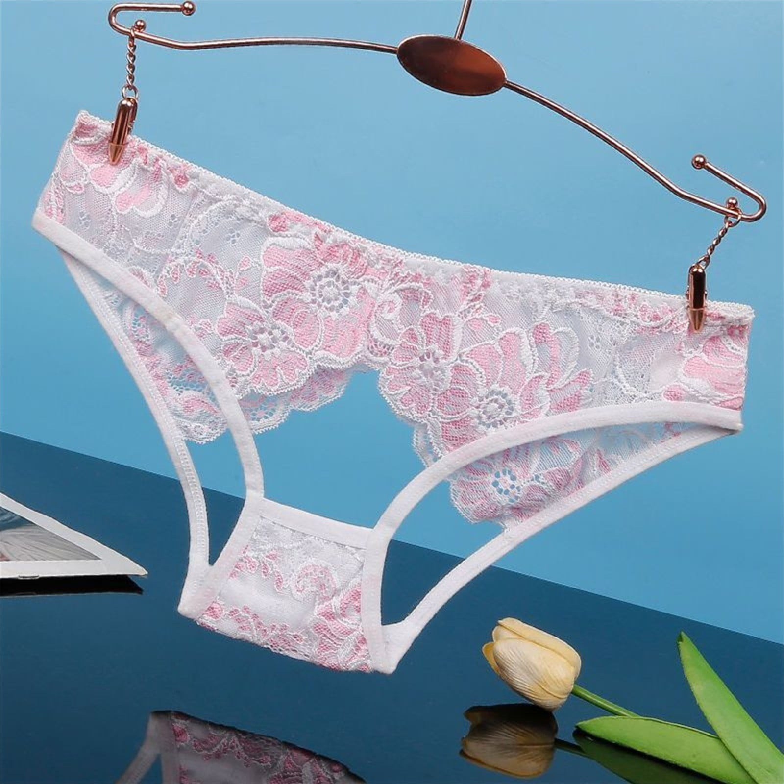 Underwear Women's Summer Thin Lace Hollow Sexy Ribbons Panties for ...
