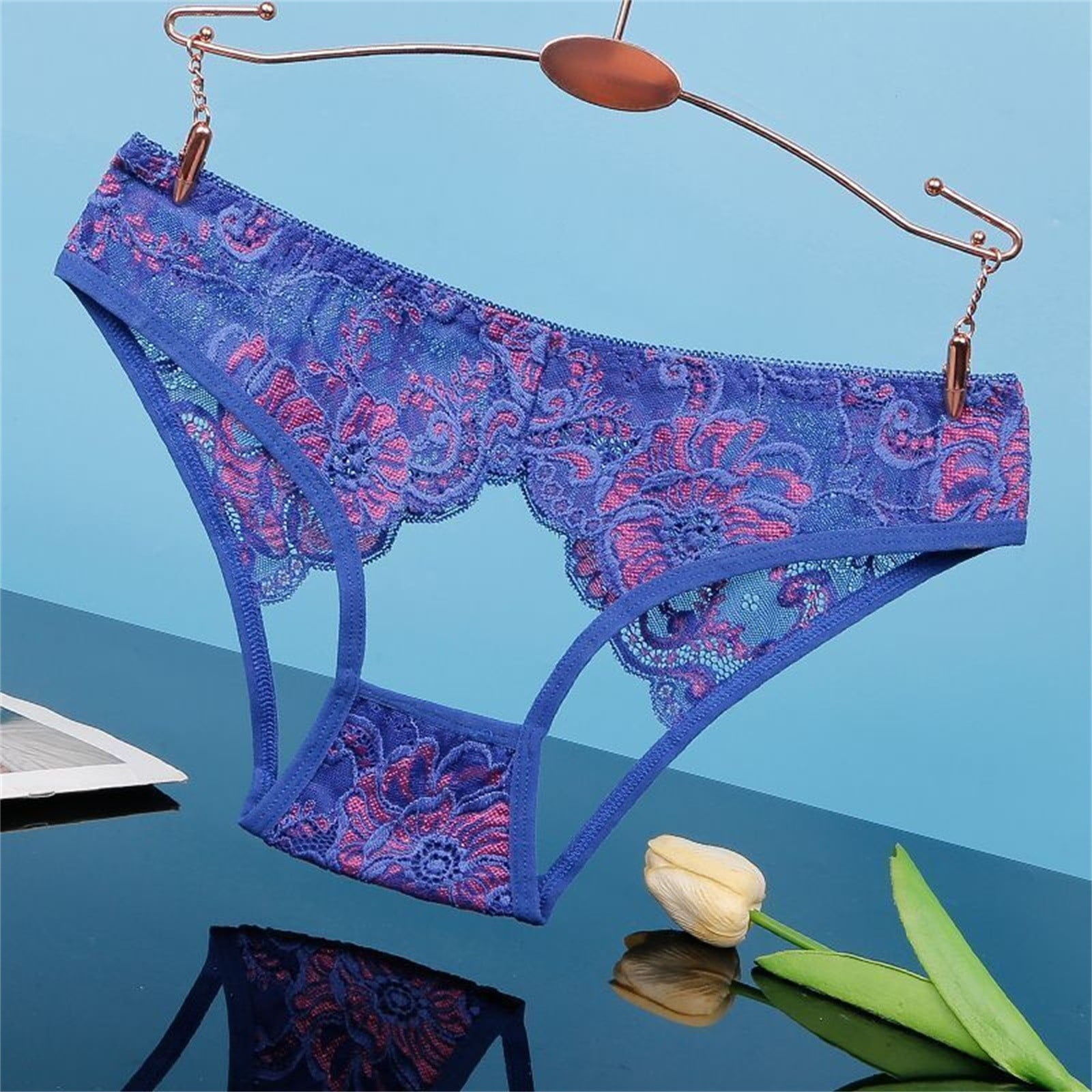 Underwear Women's Summer Thin Lace Hollow Sexy Ribbons Underwear Women ...
