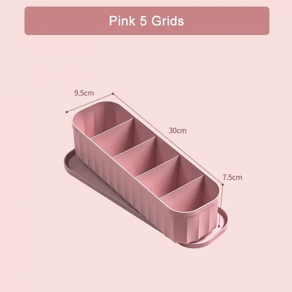 Underwear storage box with compartments and lids, combination bra ...