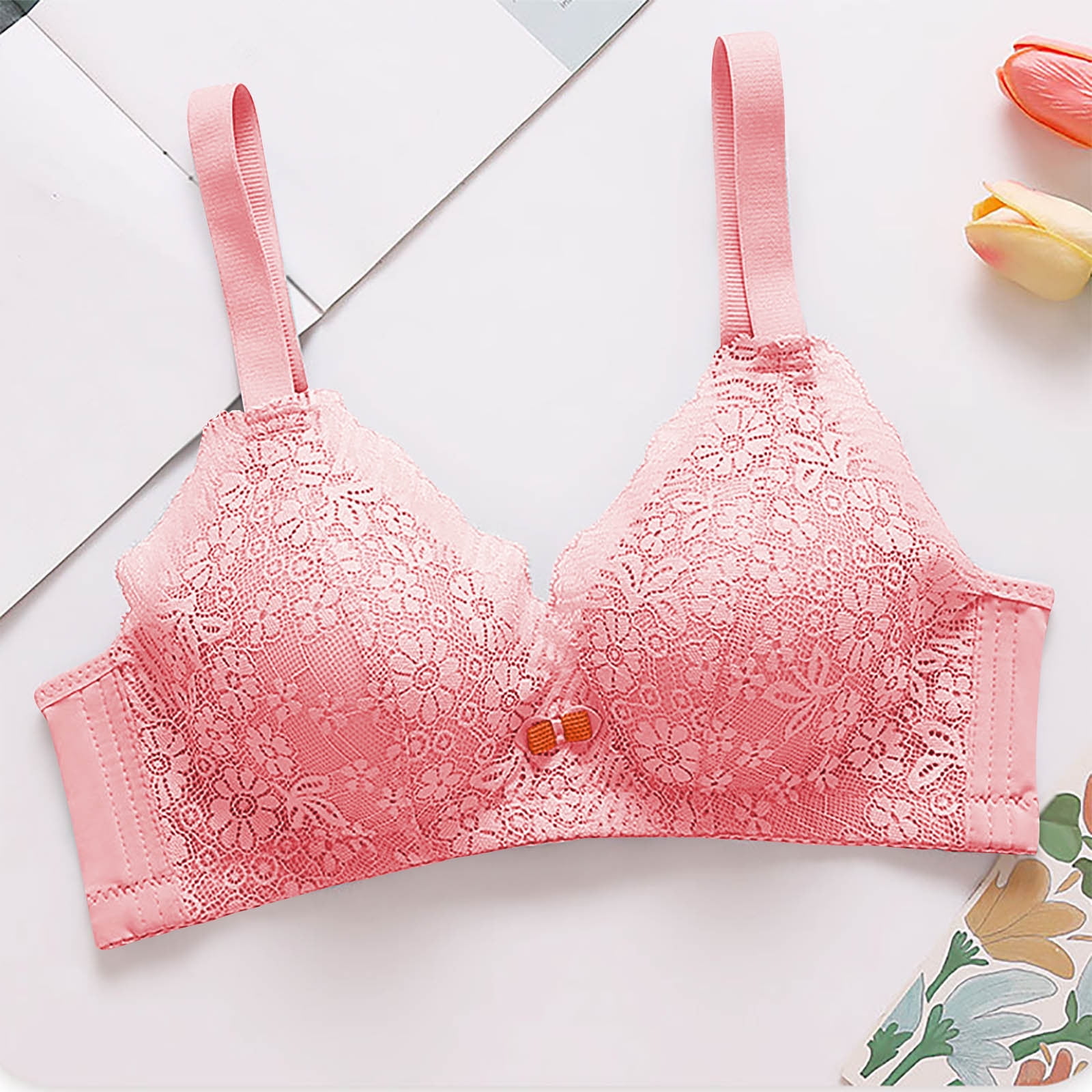 Underwire Bras for Women, Xunlbb Woman's Embroidery Lace Thin Style ...