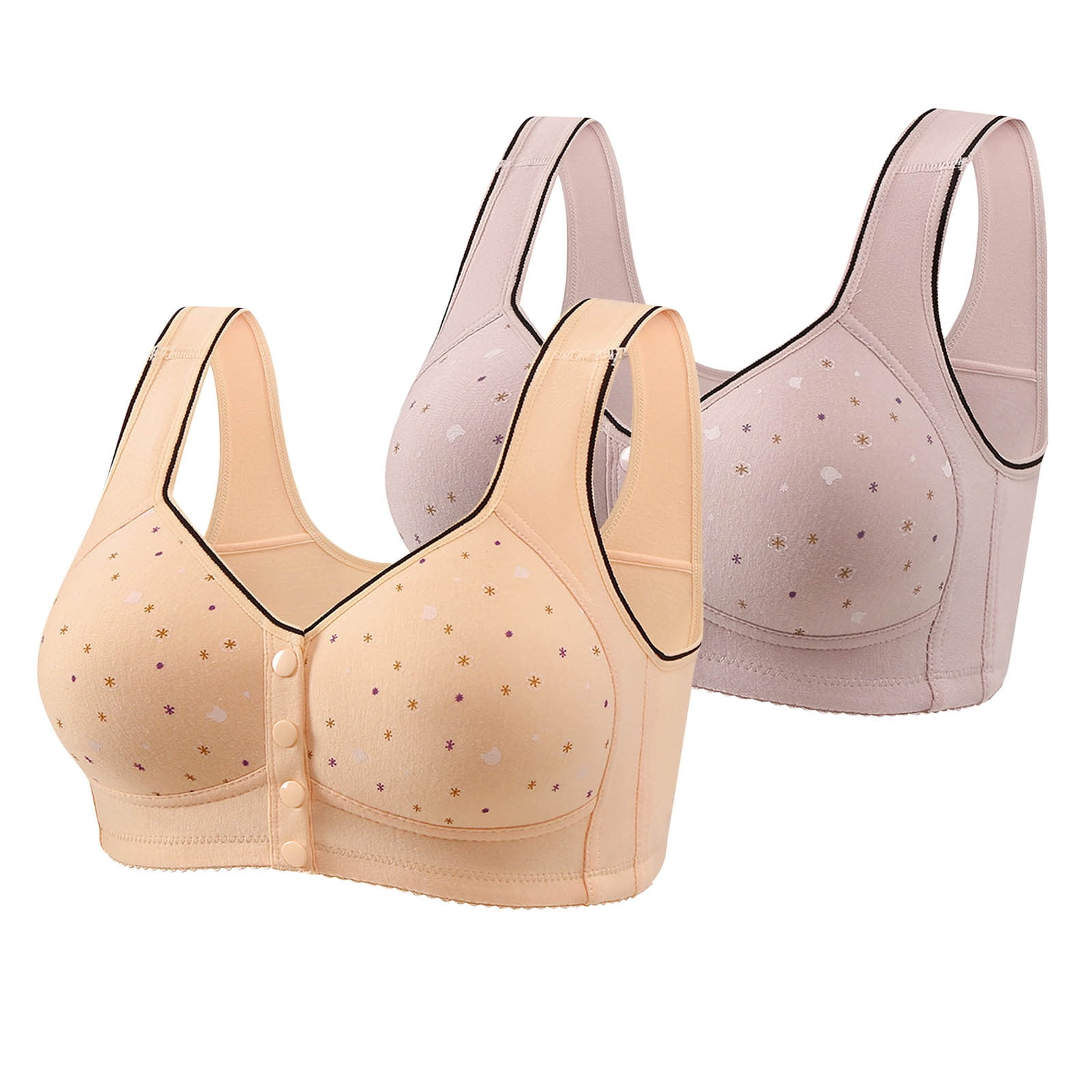 Underwire Bras for Women, Xunlbb Woman's Printing Thin Style Ventilate ...