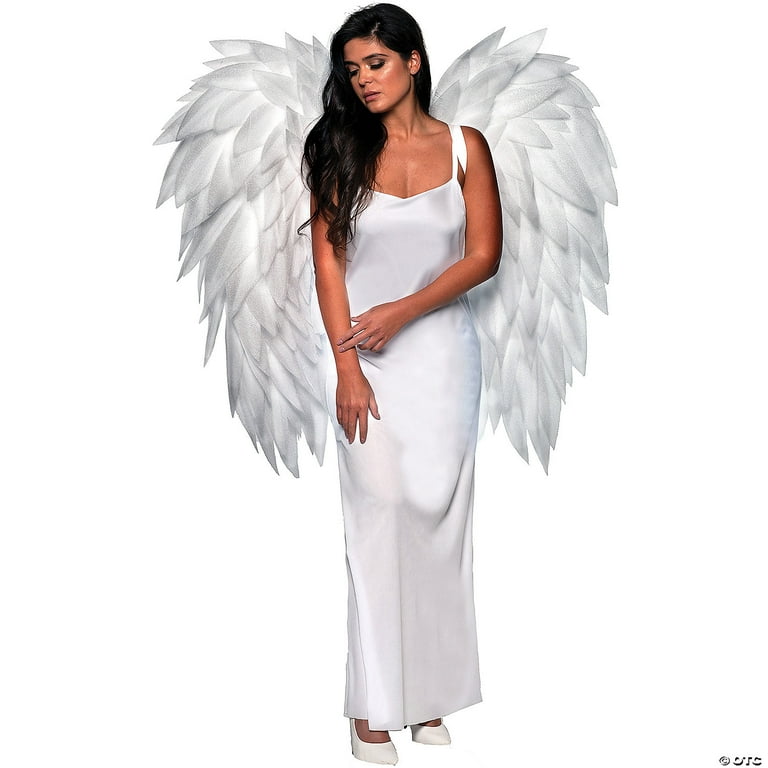 Underwraps Adult Angel Feather Wings, White - Halloween Underwraps Adult Angel Feather Wings, White - Halloween