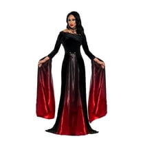 Halloween Gothic Dark Vampire Countess Dress Costume - Walmart.com